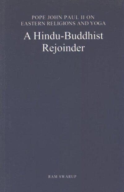 A hindu Buddhist Rejoinder - HINDU BOOK STORE